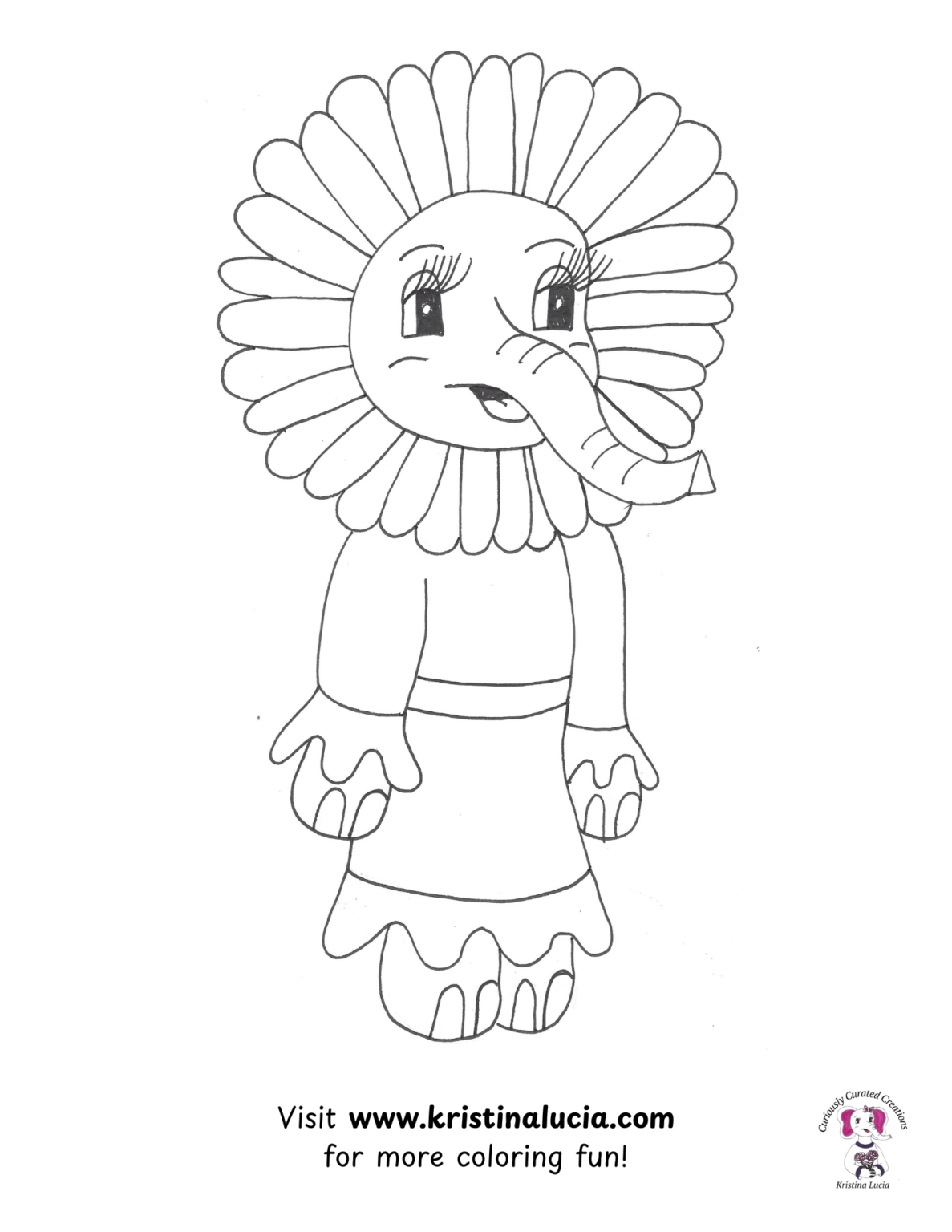 Halloween Coloring Printables — Curiously Curated Creations Of Kristina ...